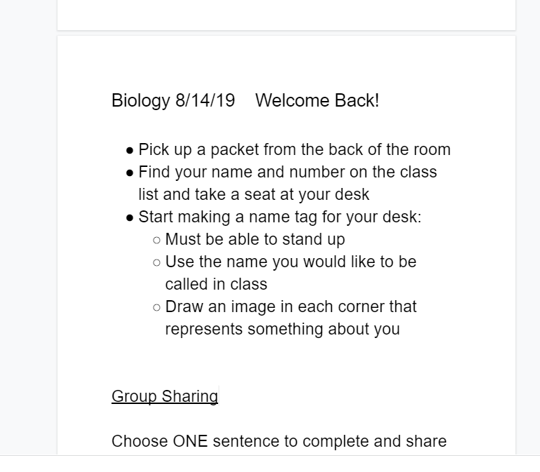 6 Of My Favorite Activity Ideas for the First Day of School – How She ...
